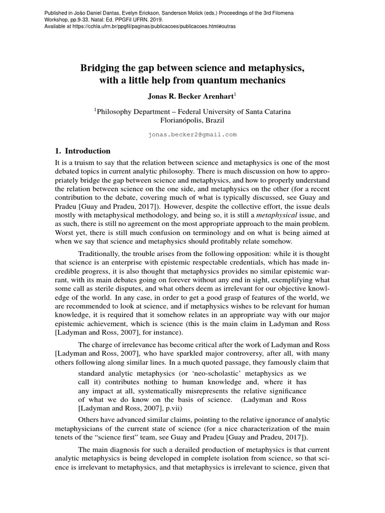 Bridging_the_gap_between_science_and_met | PDF | Metaphysics | Ontology