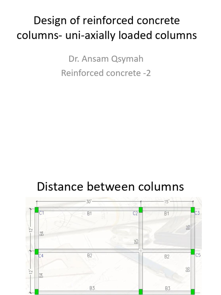 Design of Uniaxially Loaded Columns | PDF | Bending | Strength Of Materials