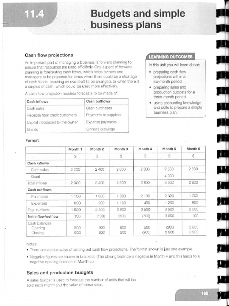 Budget and Simple Business Plan | PDF
