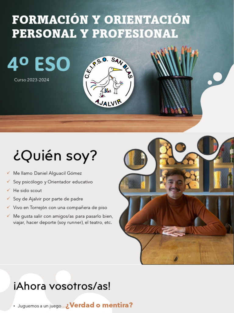 Presentacion Fopp 4eso 2324 | PDF | Sociedad | Cerebro