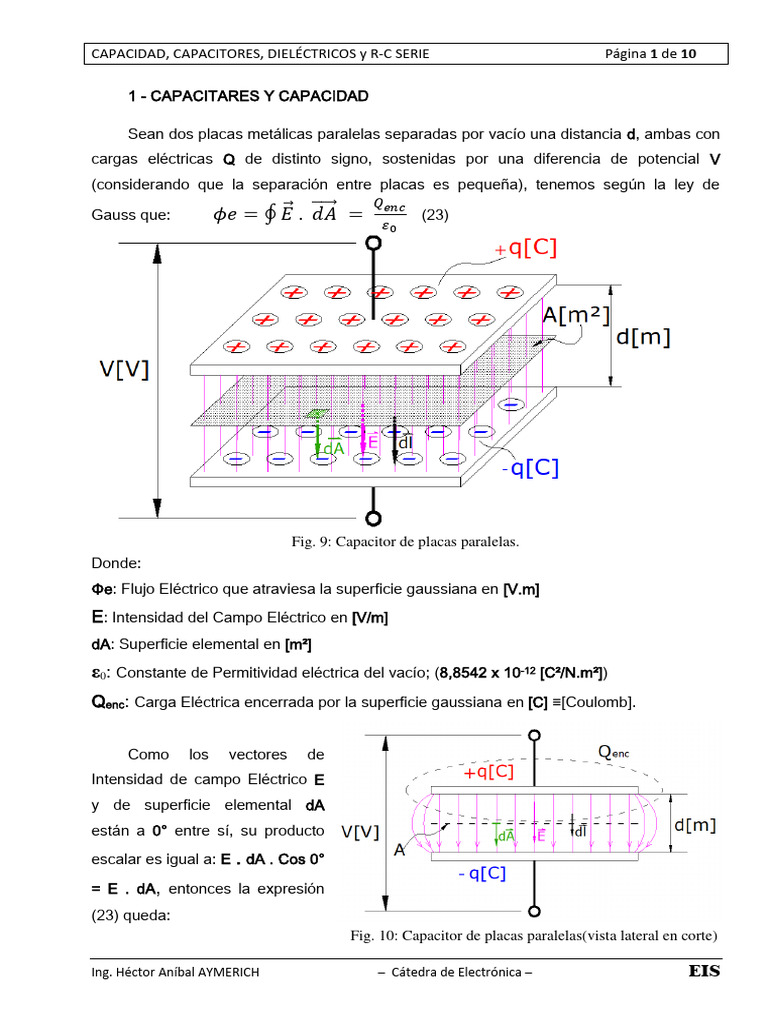 E7-Capacitores y R-C | PDF | Capacidad | Condensador