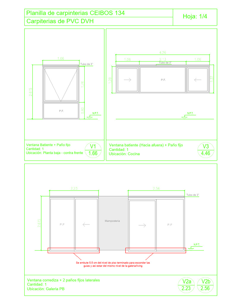 Casa_9_planilla de Carpinteria (1) | PDF