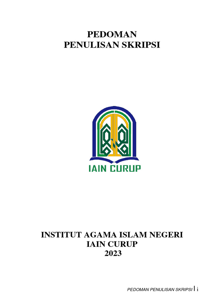 Panduan Skripsi IAIN Curup | PDF
