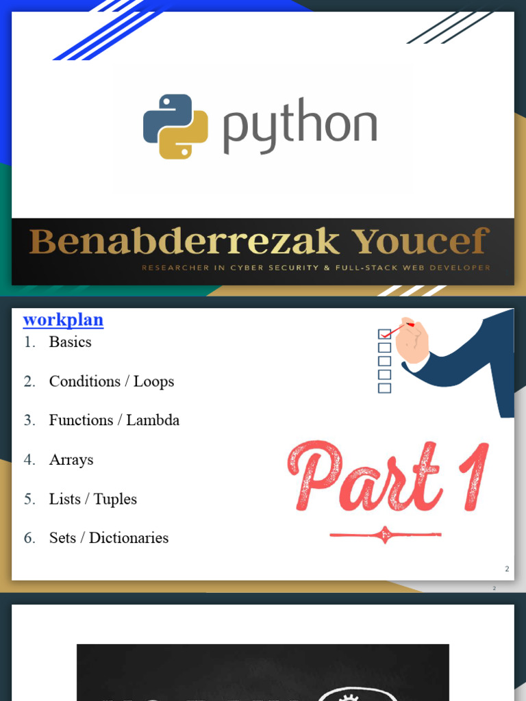 Python - Basics, Datasciences, Machine Learning | Download Free PDF | Data Type | Python ...