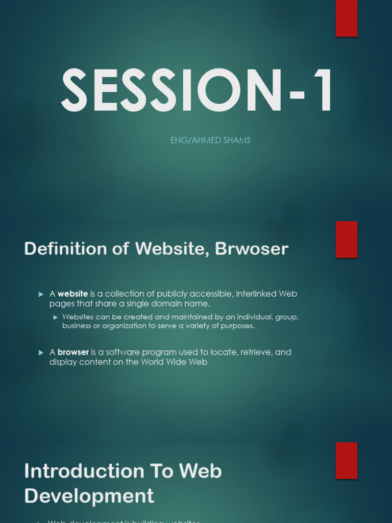 SESSION-1 | PDF | Hyperlink | Html