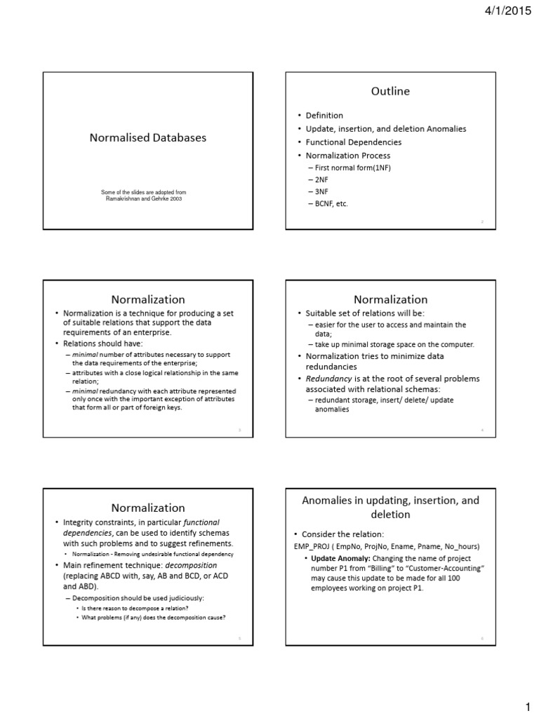 Lecture 8 Normalisation Pdf Information Science Software Design
