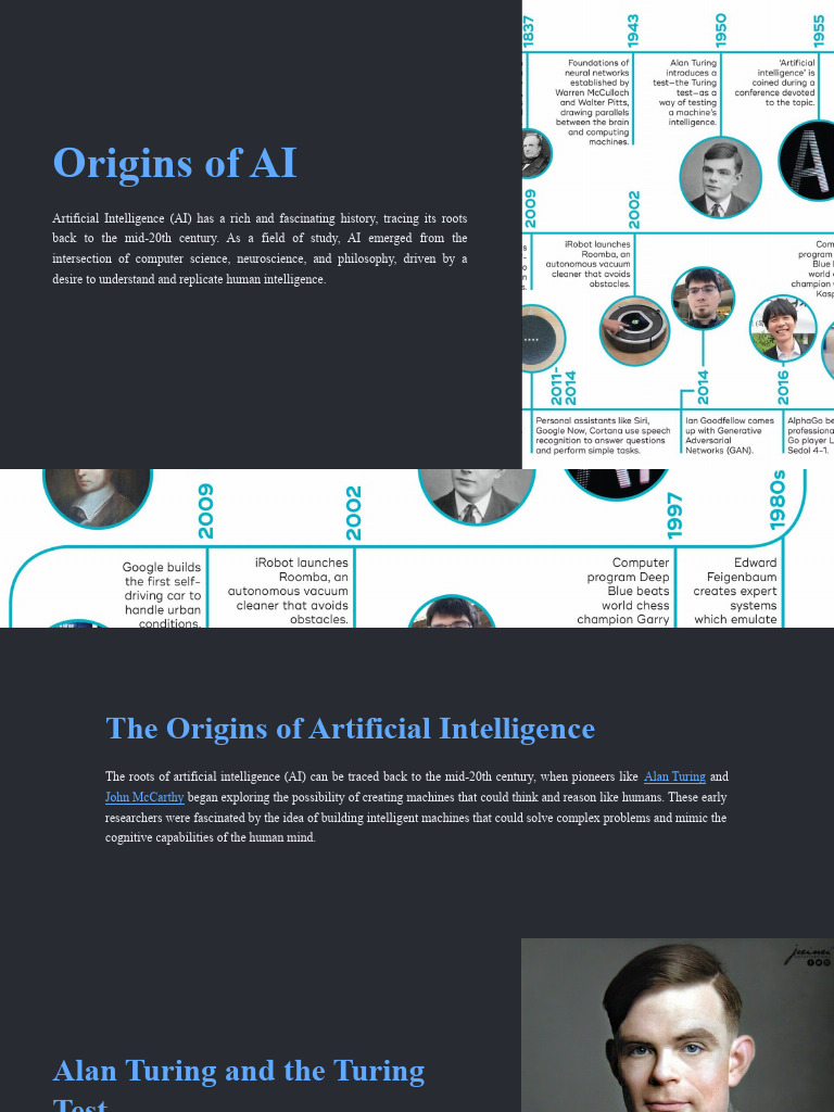 Origins of AI | PDF | Artificial Intelligence | Intelligence (AI) & Semantics