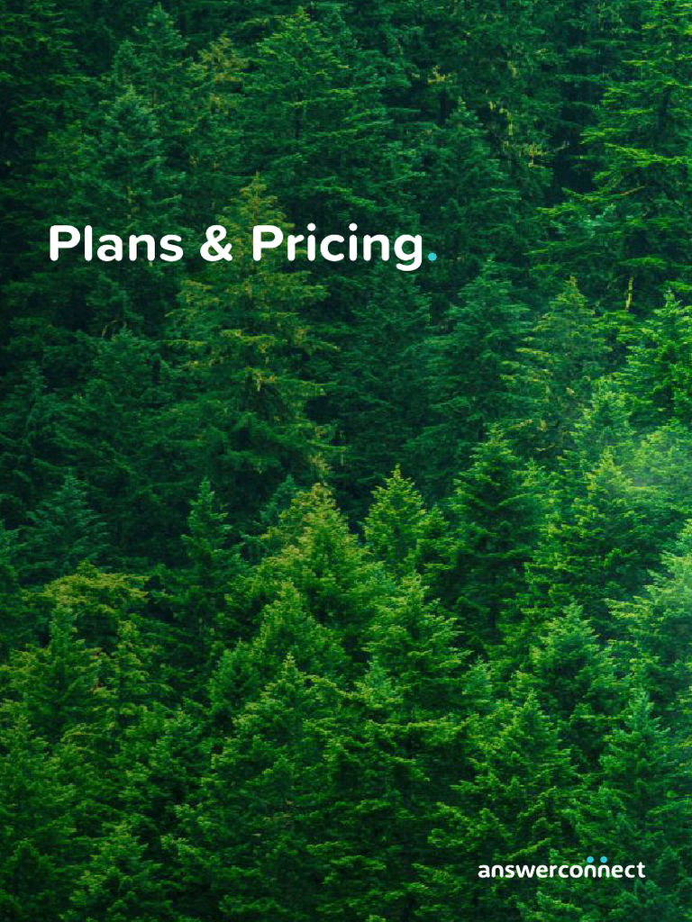 AnswerConnect Pricing Plans 2025 | PDF | Health Insurance Portability ...