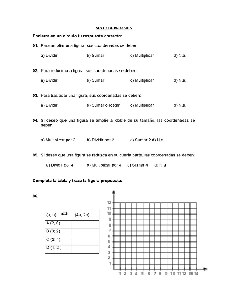Sexto de Primaria | PDF