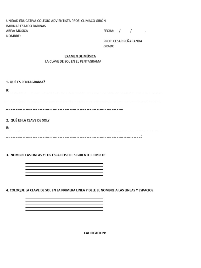 Examne 5 y Sexto | PDF