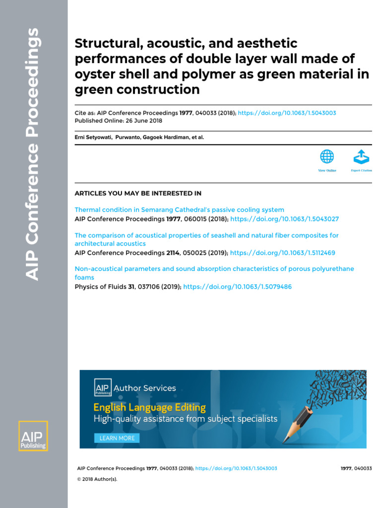 Structural, Acoustic, and Aesthetic Performances of Double Layer Wall ...