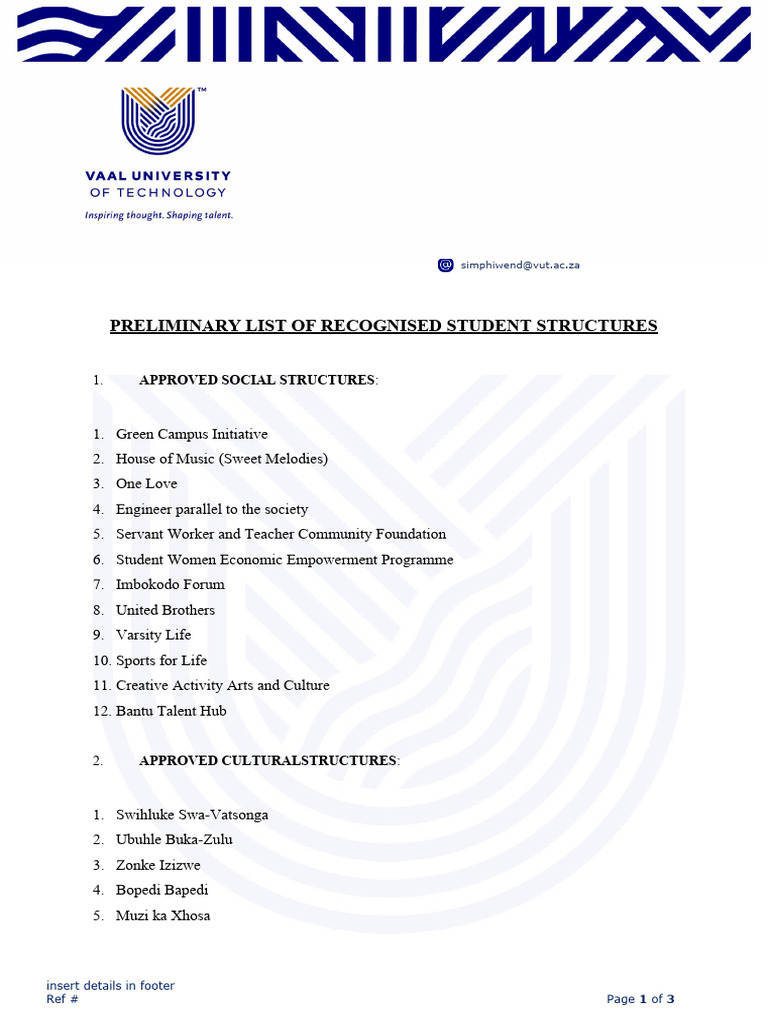 SRC Preliminary List 2024 | PDF | South Africa