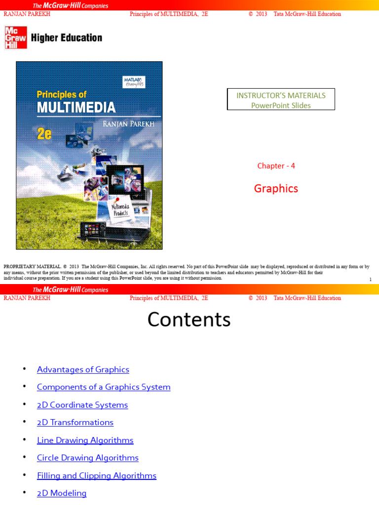 Graphics in Multimedia Principles | PDF | Multimedia | Cartesian ...