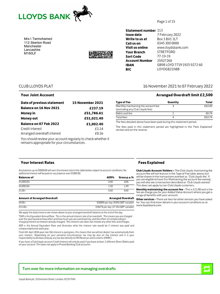 Previewhello | PDF | Transaction Account | Overdraft
