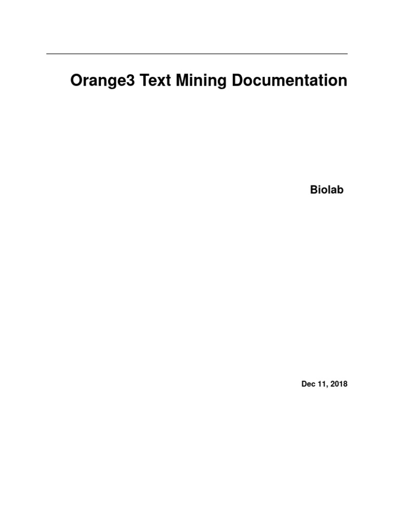 Orange3 Text | PDF | Pub Med | Information Retrieval