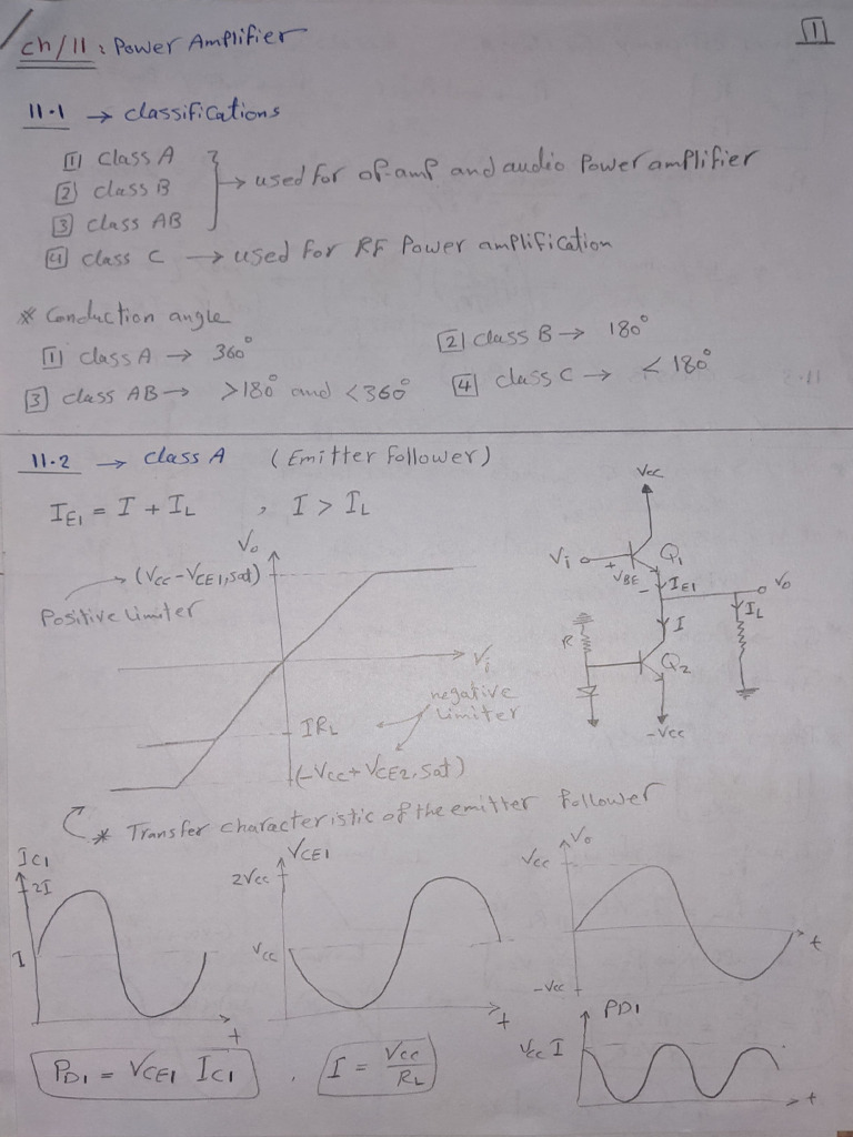 Power Amplifier Classifications Guide | PDF | Analog Circuits ...