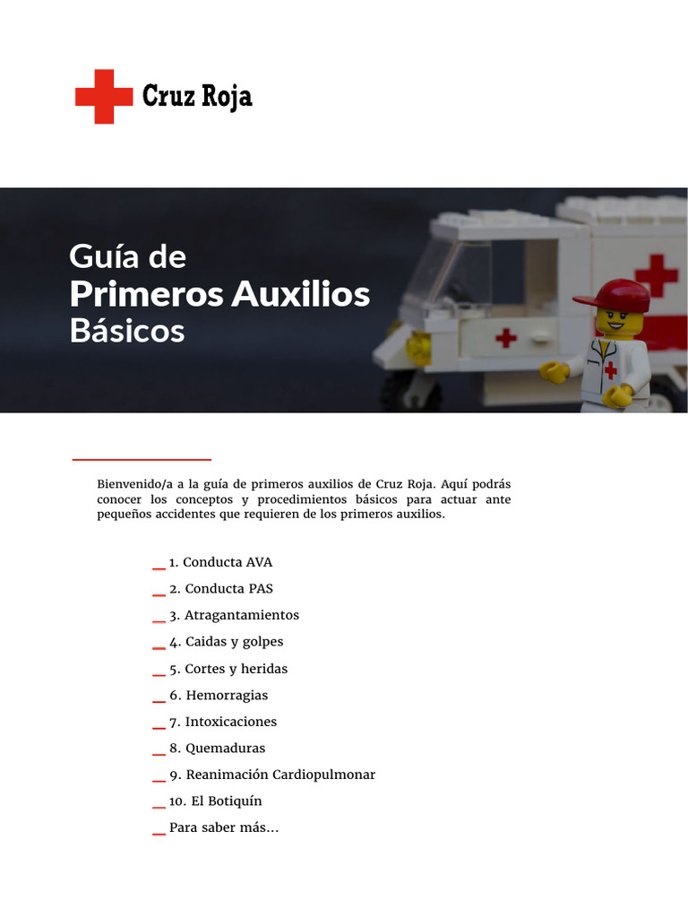 Guia de Primeros Auxilios Basicos | Descargar gratis PDF | Primeros auxilios | Reanimación ...