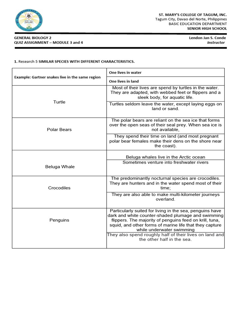 Bio 3 4 Quiz Pdf Charles Darwin Fossil