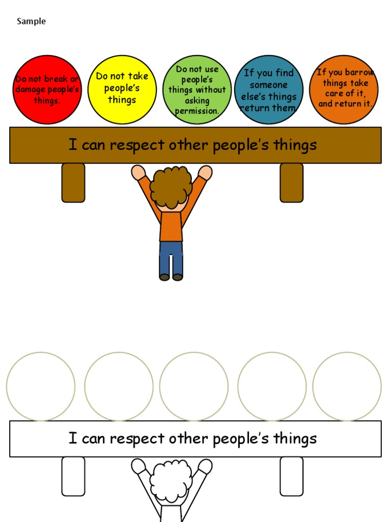 I Can Respect Other People's Things: Sample | PDF