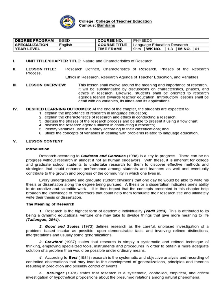 Module-1 Research 1 | PDF | Level Of Measurement | Statistics