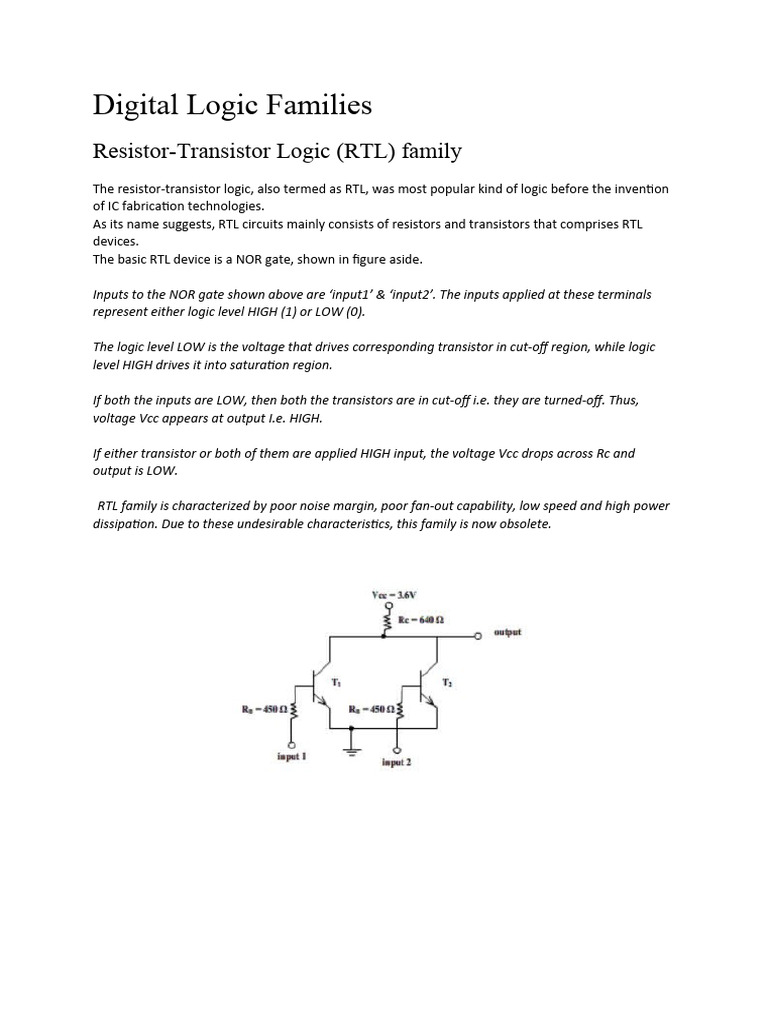 1587289957digital Logic Families | PDF | Mosfet | Logic Gate