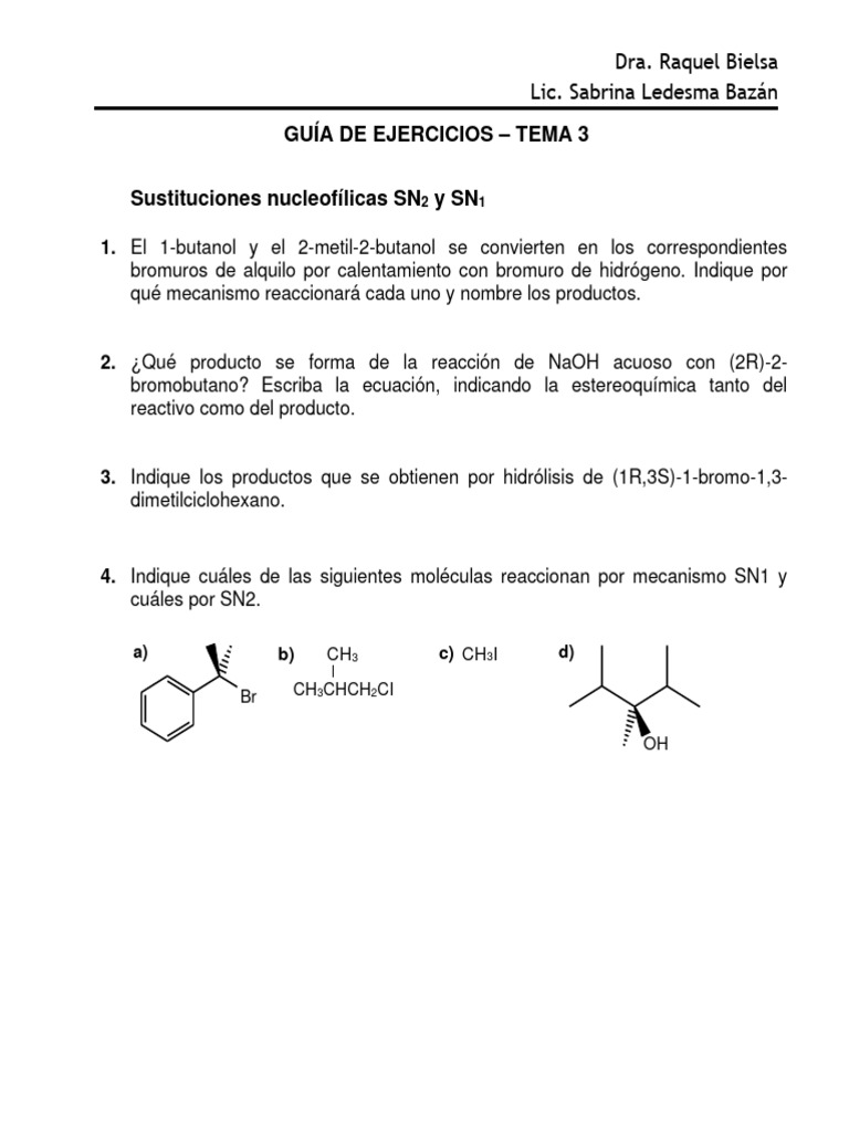 Guia Ejercicios Tema 3 | PDF | Ciencia y matemáticas