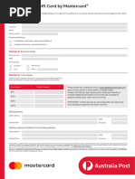 Australia Post Everyday Mastercard PDS | PDF | Credit Card | Debit Card