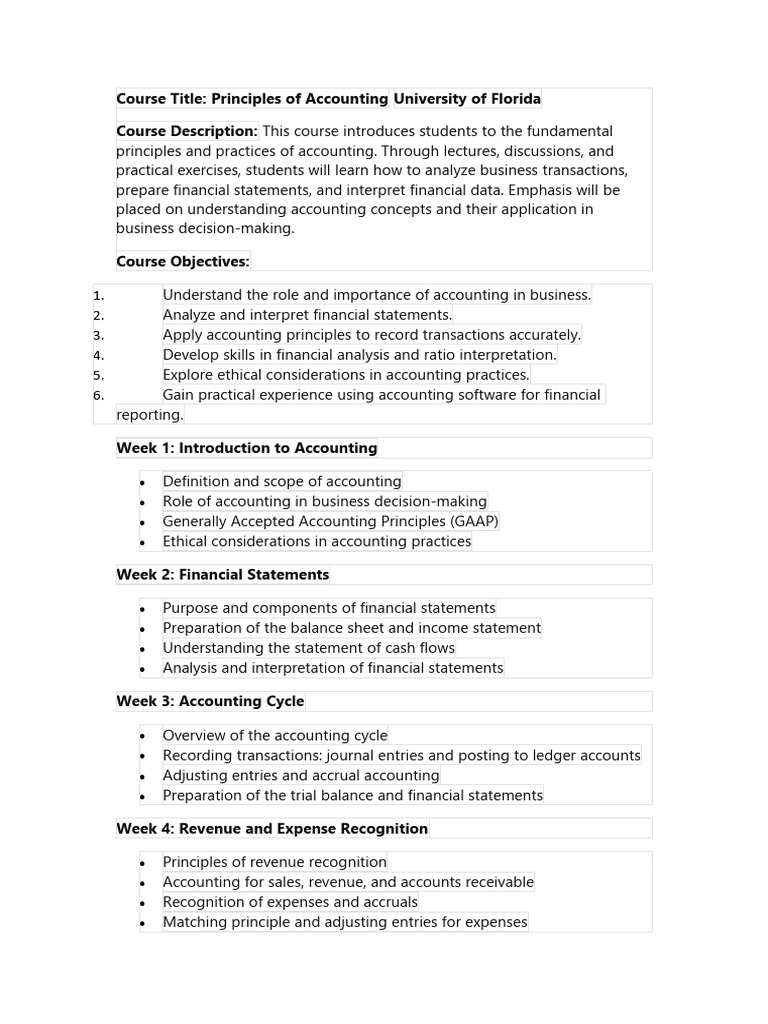 Principles of Accounting | PDF | Inventory | Financial Statement