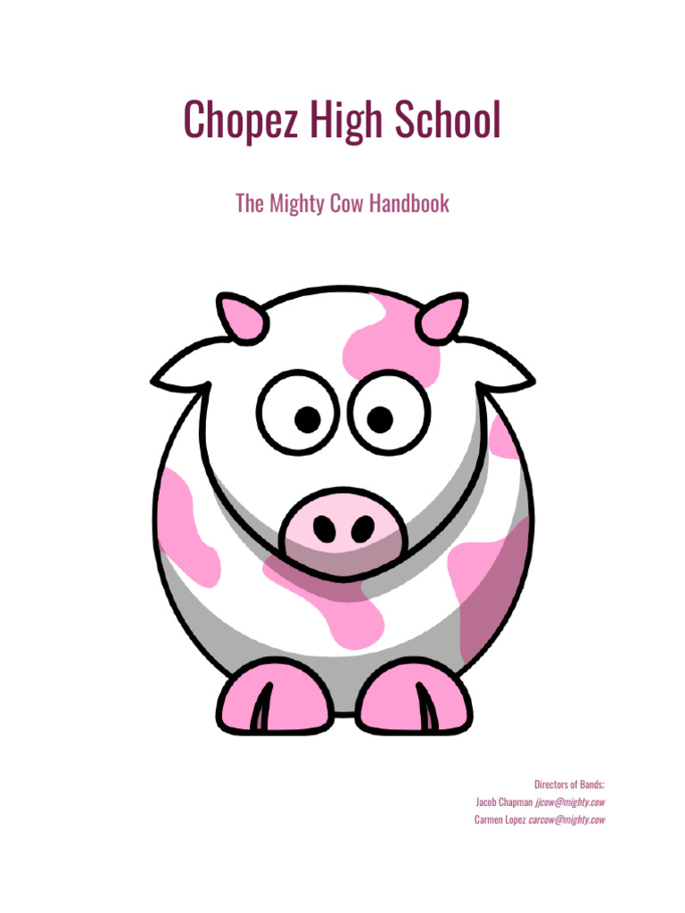 High School Band Handbook Example | PDF | Audition