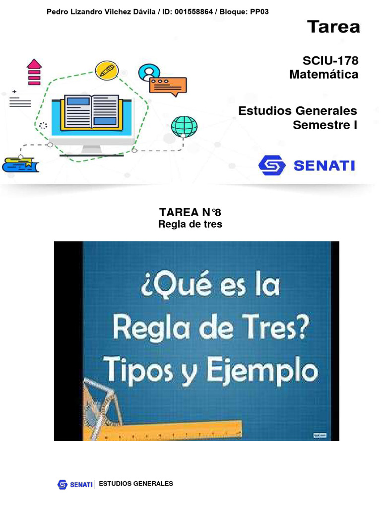 TAREA N°8 Regla de Tres | PDF