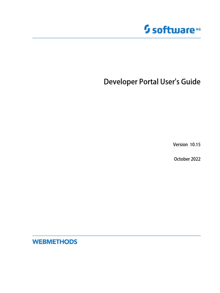 Developer Portal User Guide | PDF | Password | Transport Layer Security Developer Portal User Guide | PDF | Password | Transport Layer Security