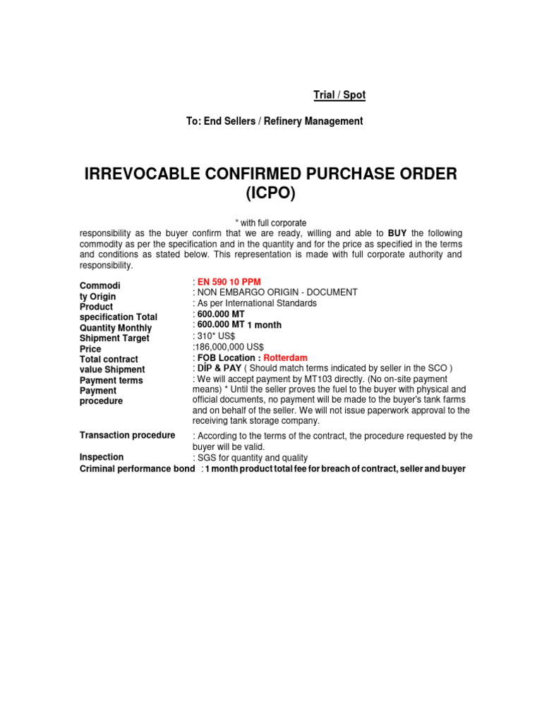 Icpo - en 590 Rotterdam | PDF | Business