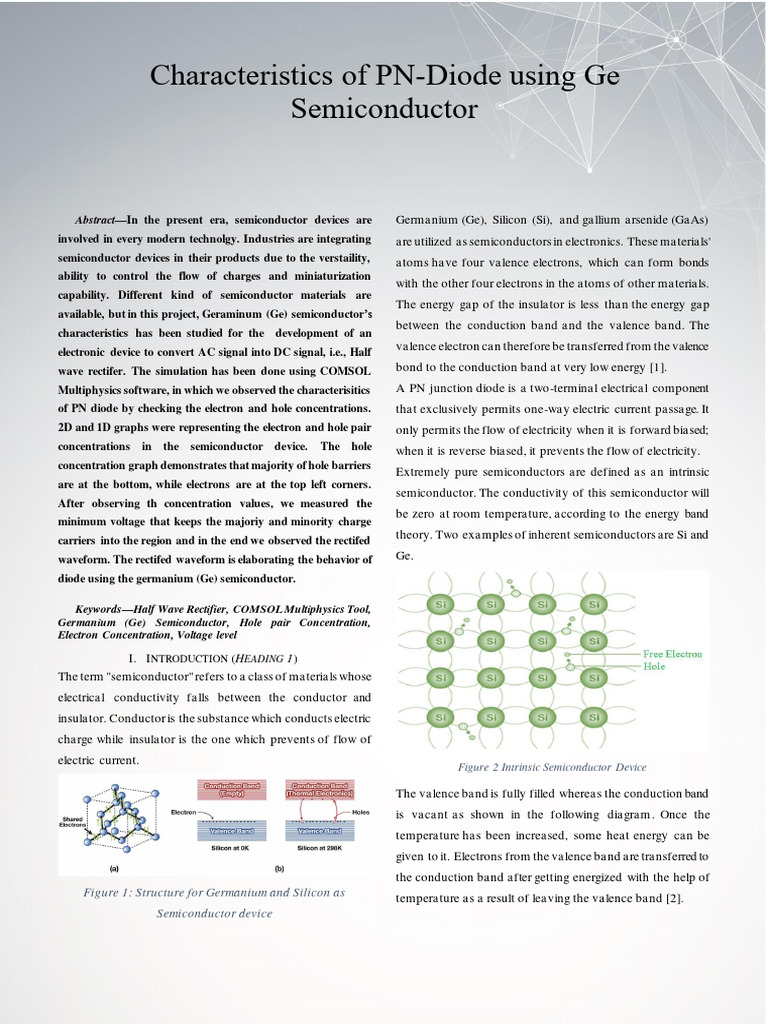 Germanium AUM | Download Free PDF | Semiconductors | Doping (Semiconductor)