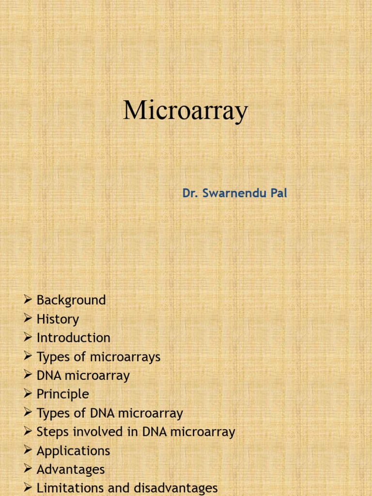 Microarray 180304043919 | PDF | Dna Microarray | Dna Sequencing