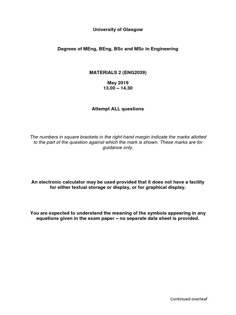 Materials 2 May 2019 - QUESTIONS - PH | PDF | Chemical Polarity ...