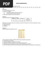 17 Exercices Avec Corrigés Statistique Descriptive S1 PDF | PDF ...