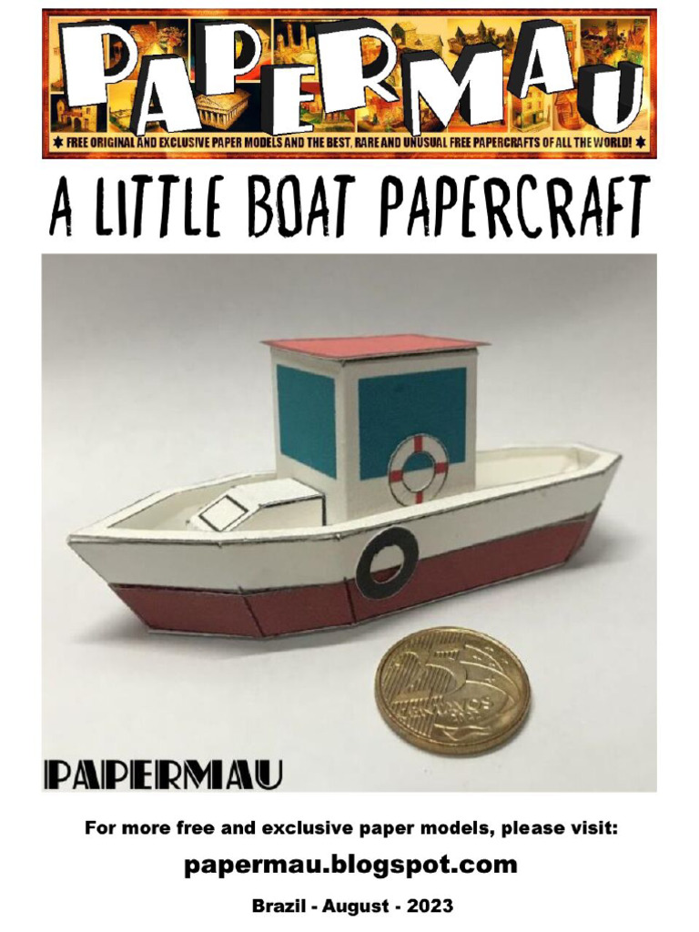 Little Boat Papercraft by Papermau 13 08 2023 | PDF