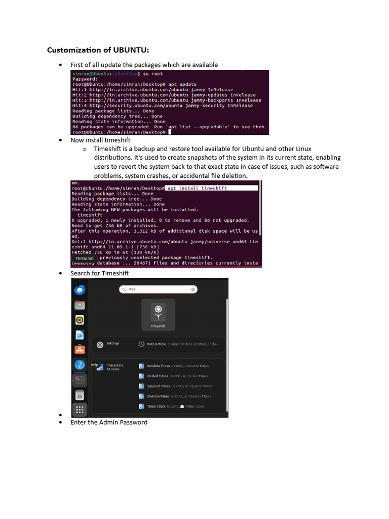 Customization in UBUNTU | PDF | File System | Computer File