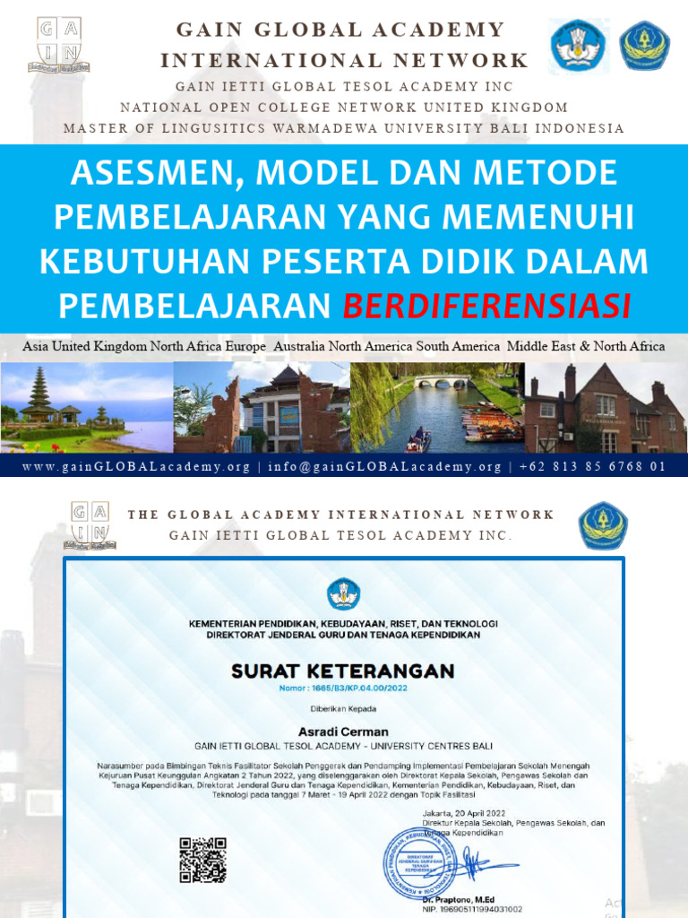 0723 Workshop PSP Angkatan 2 - Asesmen, Model, Dan Metode Pembelajaran ...