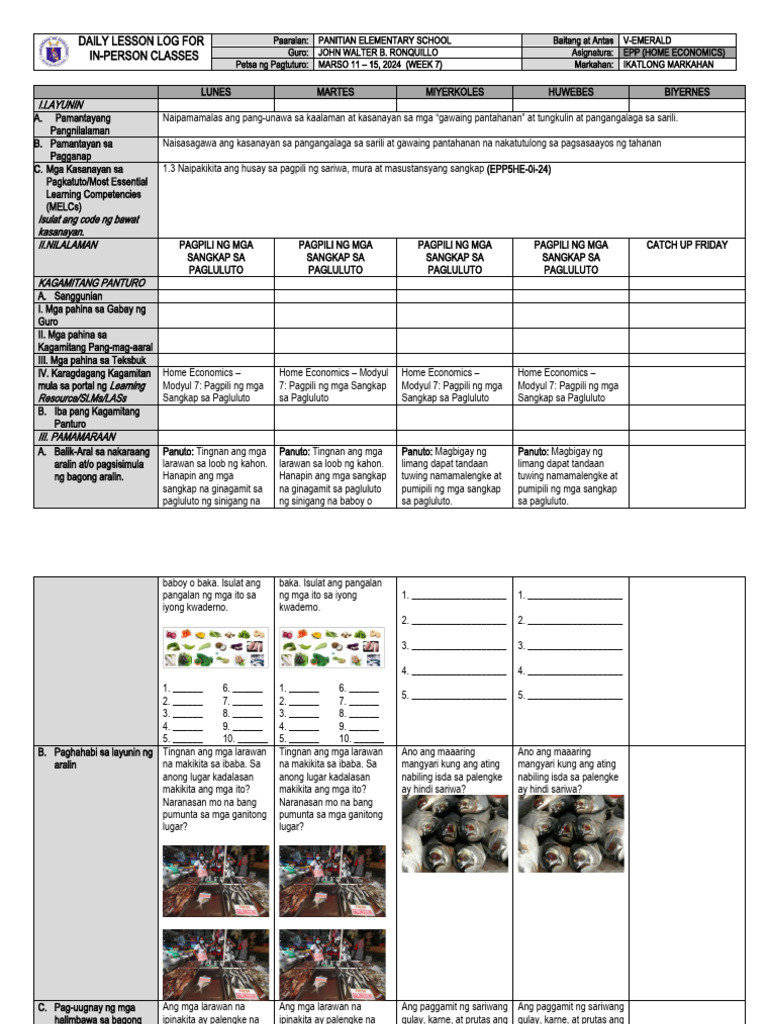 Q3 Week7 Epp-Grade5 | PDF