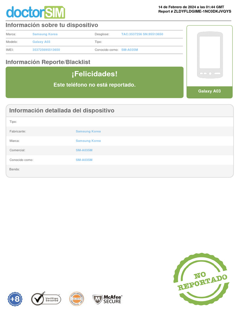 reporte de celular | PDF | Smartphone | Equipo de usuario de ...