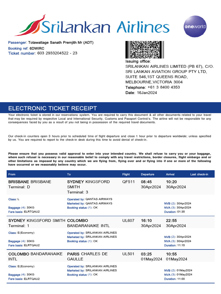E - Ticket 2 | PDF | Aviation | Airlines