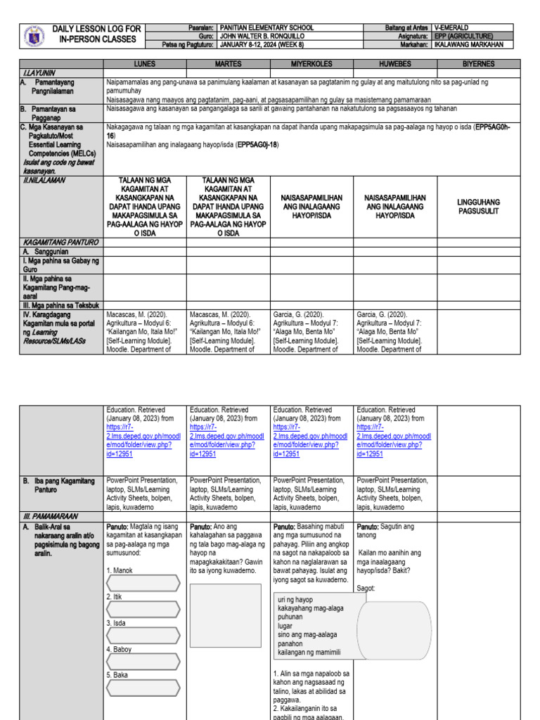Q2 Week8 Epp-Grade5 | PDF