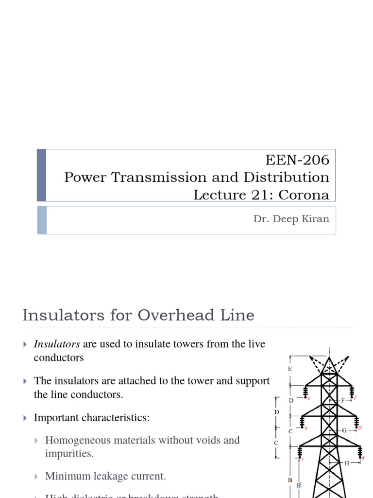 Lecture 21 | PDF | Insulator (Electricity) | Electrical Breakdown