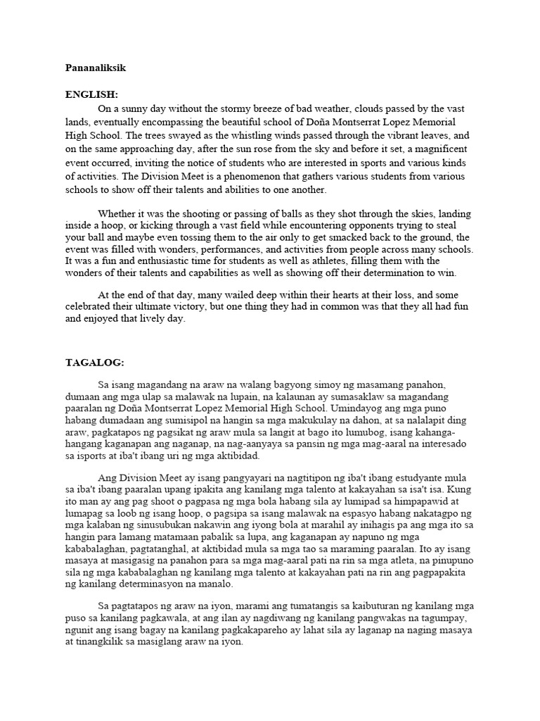 Pananaliksik & Mapeh & Reading and Writing | PDF | Swimming ...