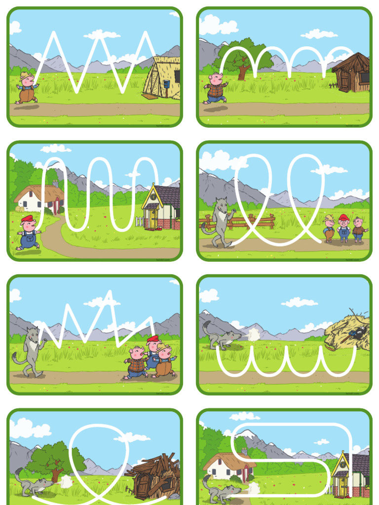 The-Three-Little-Pigs-Labirint Simplu | PDF