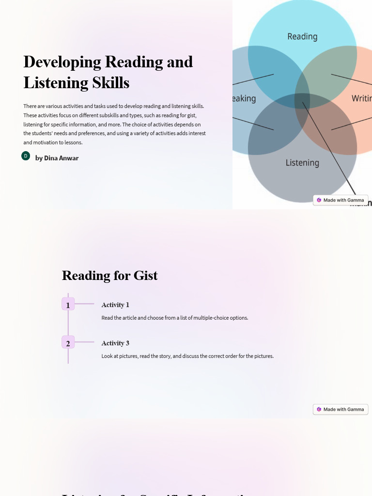 Unit 17 Part 3 Developing Reading and Listening Skills | PDF | Career ...