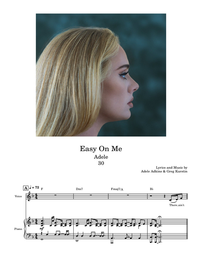 Easy On Me Adele | PDF | Adele | Songs Written