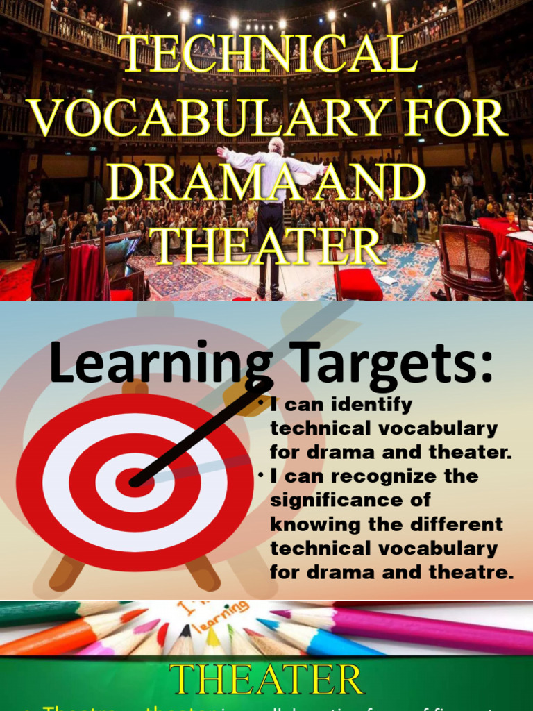 Vocabulary For Drama and Theatre | PDF