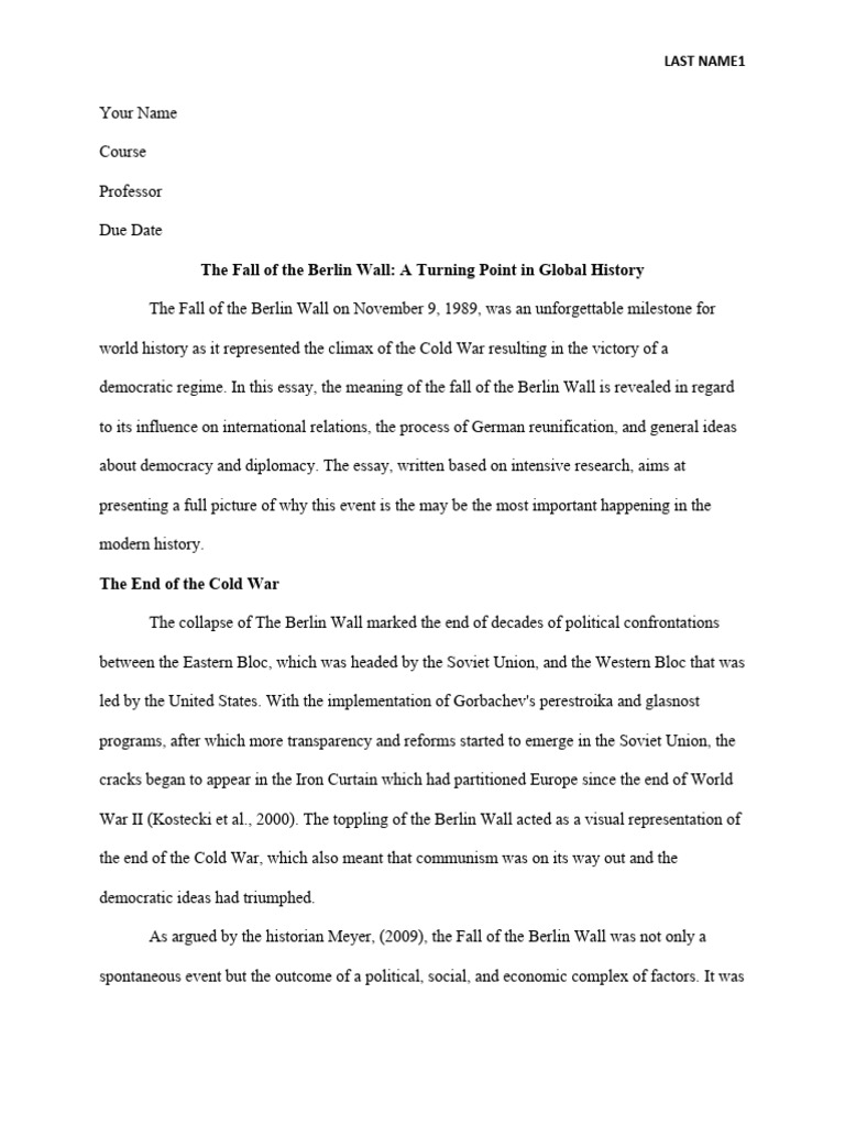 Impact of the Berlin Wall's Fall | PDF | German Reunification | Cold War